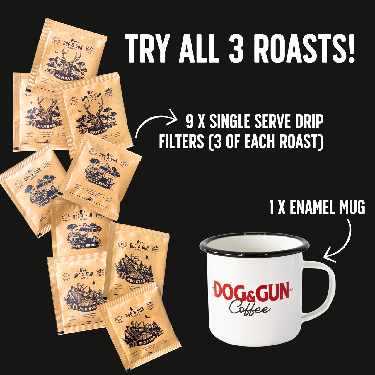 Sample Bundle – Dog & Gun Coffee