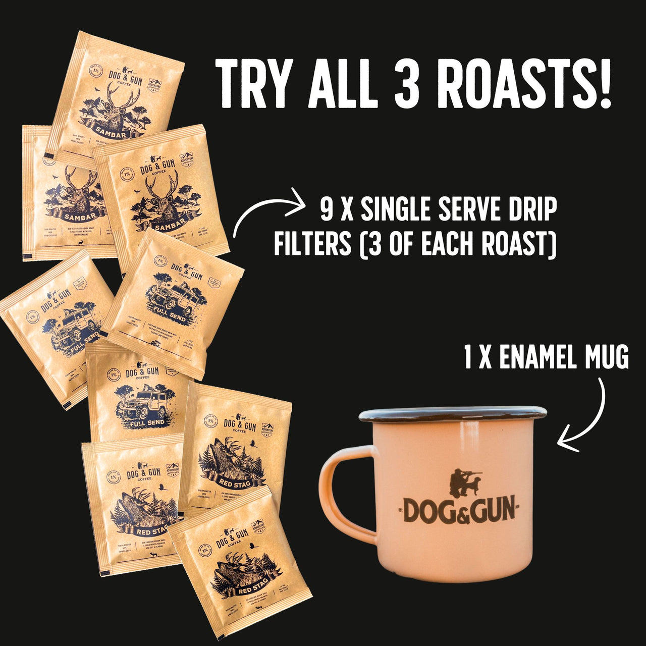 Sample Bundle – Dog & Gun Coffee